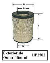 Filtro de Ar HP2501 - omecânico.pt